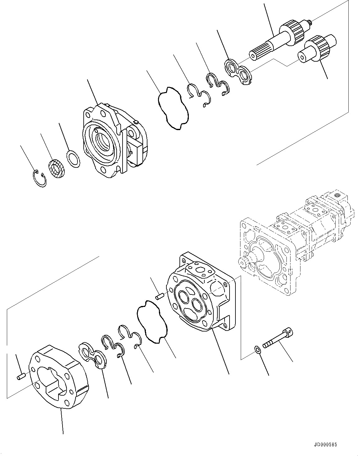 705-56-36051 705-56-36050 705-38-30060 Pour Komatsu chargeur de roues ...